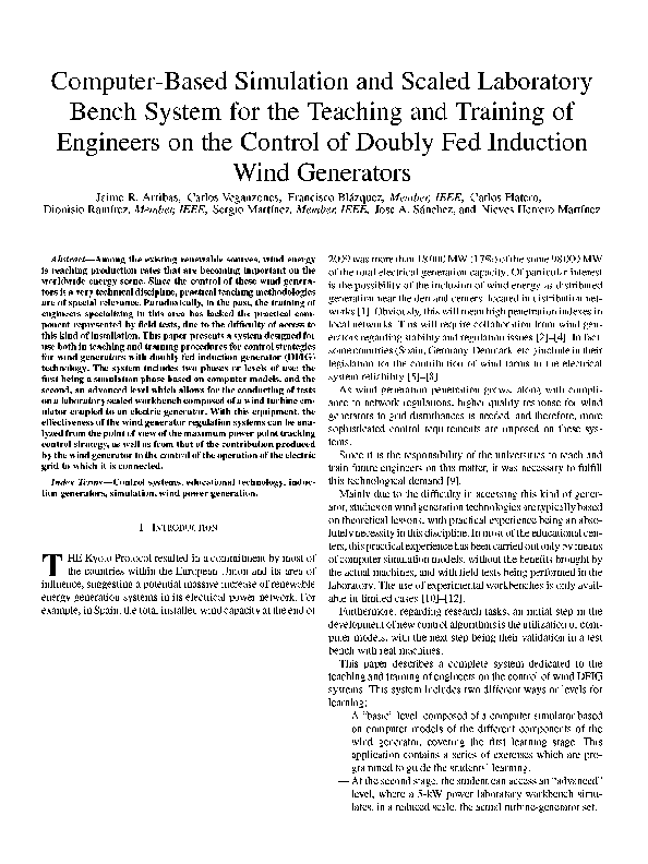(PDF) Computer-Based Simulation and Scaled Laboratory Bench System for the Teaching and Training ...