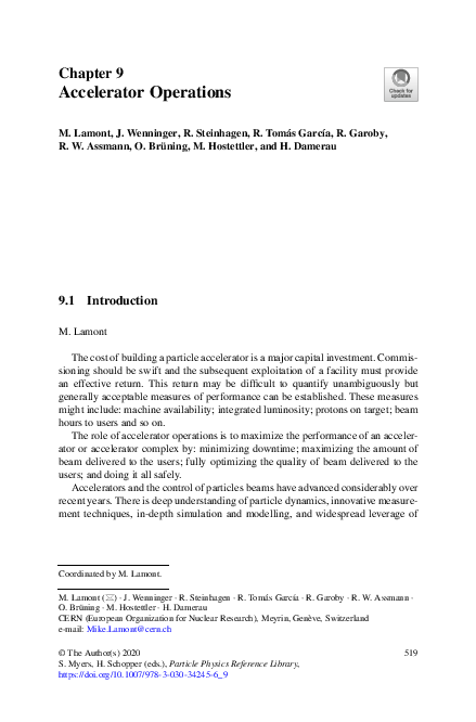 (PDF) Accelerator Operations