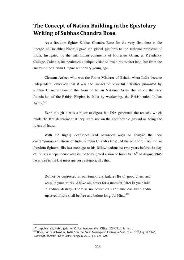 (PDF) The Concept of Nation Building in the Epistolary