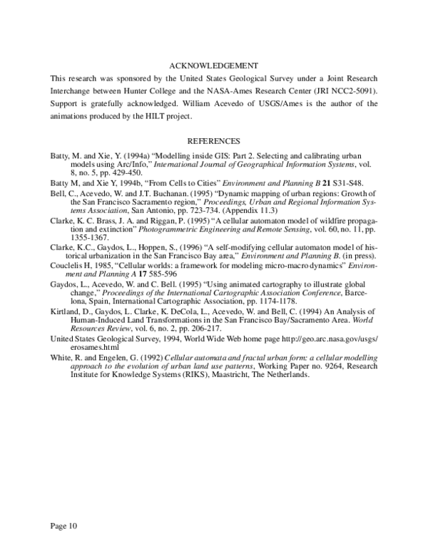Pdf Modelling Inside Gis Part 2 Selecting And Calibrating Urban Models Using Arc Info
