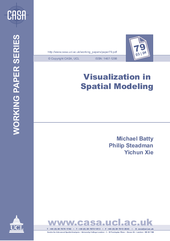(PDF) Visualization in Spatial Modeling