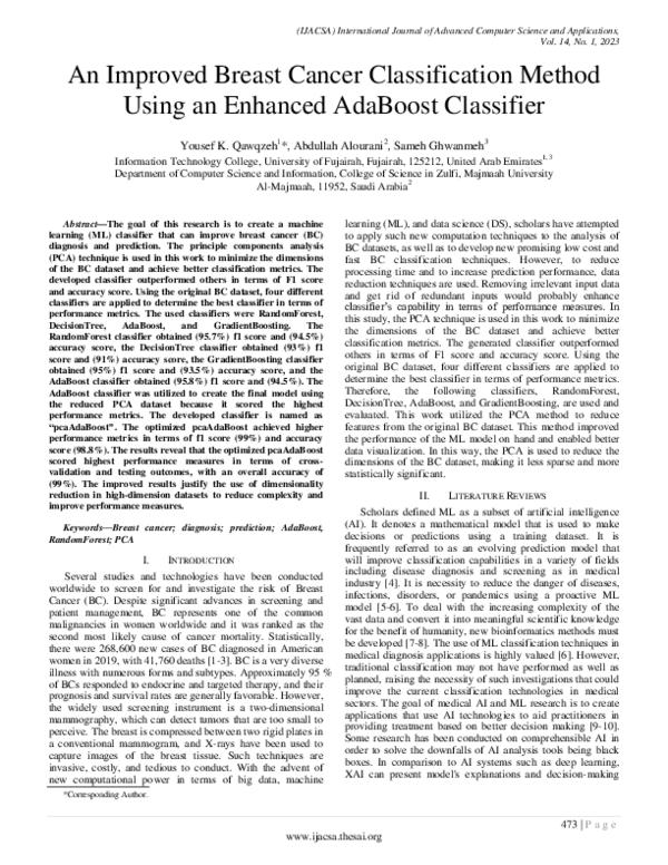 (PDF) An Improved Breast Cancer Classification Method Using an Enhanced ...