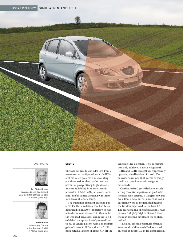 (PDF) Optimizing Antenna Systems for Car-to-X