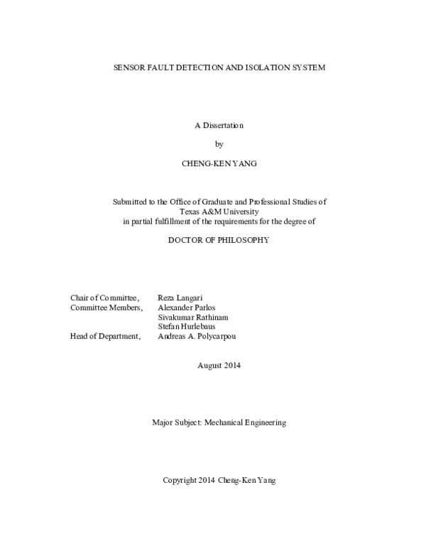 Pdf Real Time Sensor Fault Detection And Isolation In Power System 9952