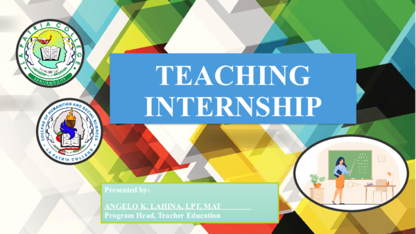 (PPT) TEACHING INTERNSHIP