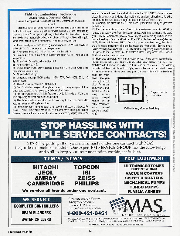 (PDF) TEM Flat Embedding Technique | Louisa Howard - Academia.edu