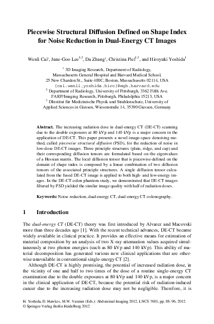(PDF) Piecewise Structural Diffusion Defined on Shape Index for Noise ...