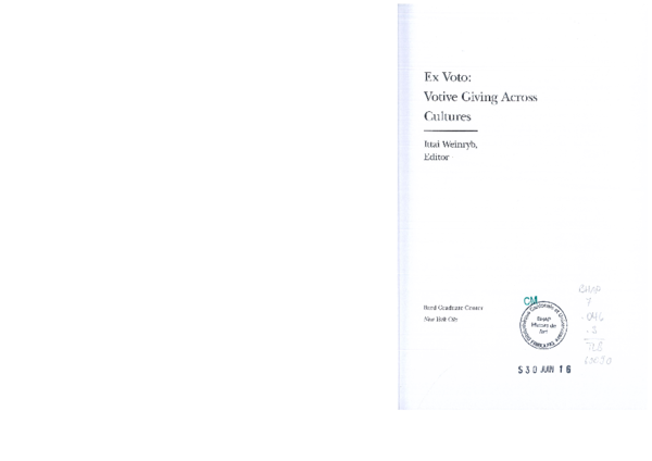 (PDF) Italian Ex-Votos and ‘Pro Anima’ Images in the Late Middle Ages