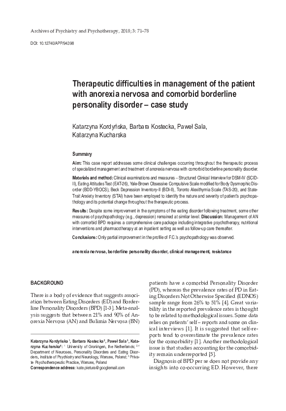 (PDF) Therapeutic difficulties in management of the patient with ...