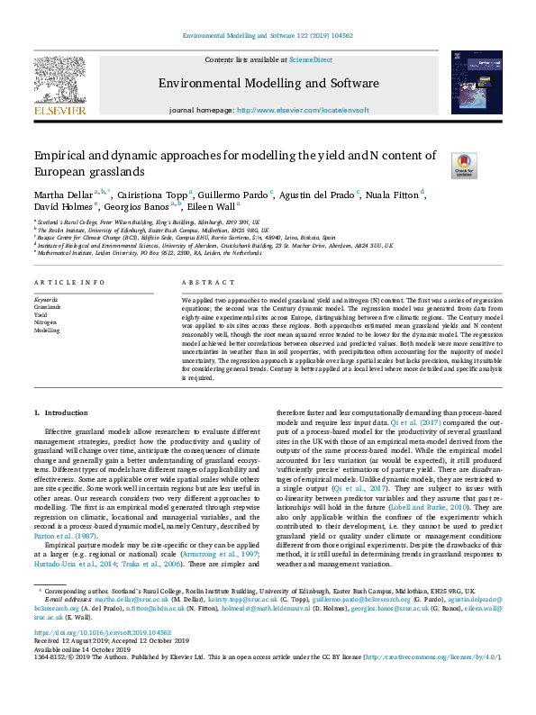 Pdf Dynamic Modelling Of A Trms Using Analytical And Empirical Approaches