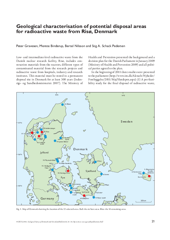 (PDF) Geological characterisation of potential disposal areas for ...