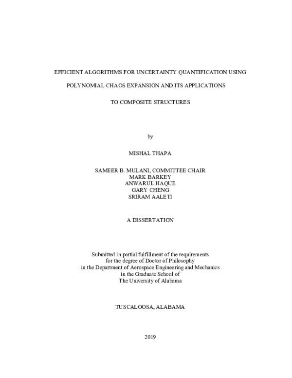 (PDF) Efficient algorithms for uncertainty quantification using polynomial chaos expansion and ...