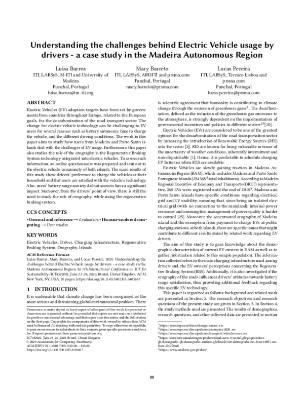 (PDF) Understanding the challenges behind Electric Vehicle usage by ...
