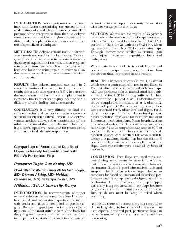 (PDF) Abstract: Comparison of Results and Details of Upper Extremity ...