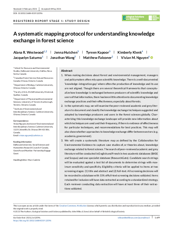 Pdf A Systematic Mapping Protocol For Understanding Knowledge