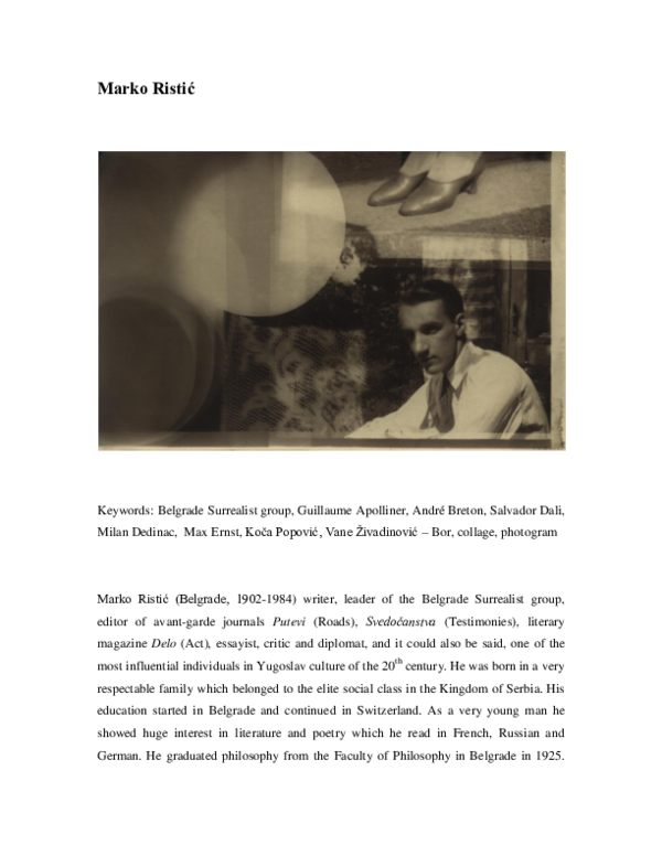 (PDF) Marko Ristic