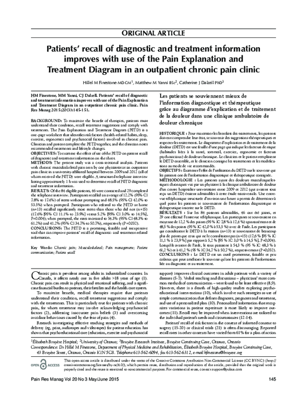 (PDF) Patients’ Recall of Diagnostic and Treatment Information Improves ...