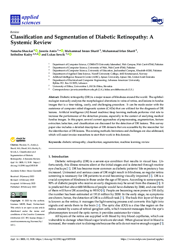 (PDF) AI in Diabetic Retinopathy Detection Review