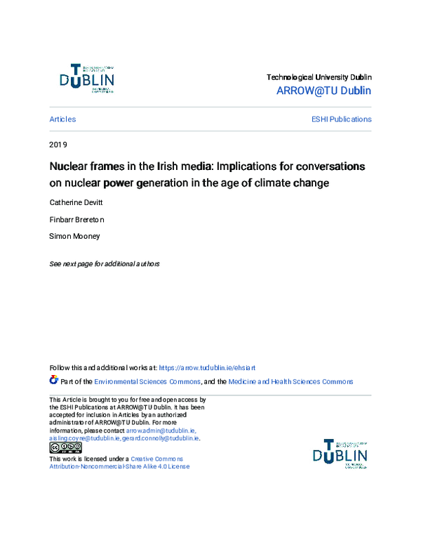 (PDF) Nuclear frames in the Irish media: Implications for conversations ...