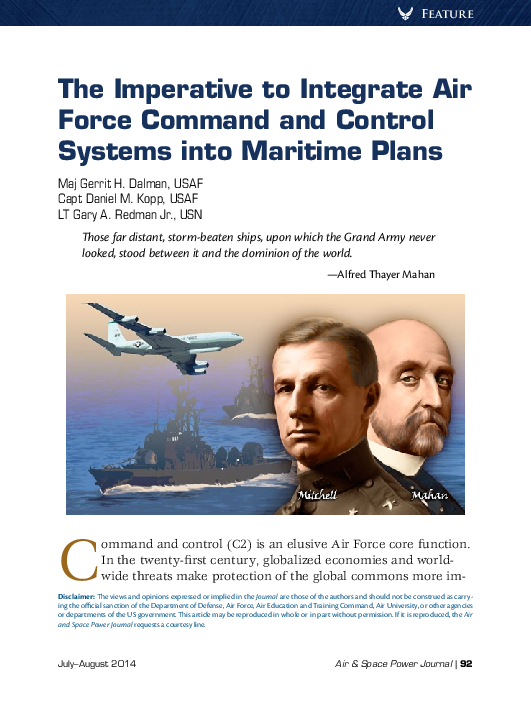 (PDF) The Imperative to Integrate Air Force Command and Control Systems ...