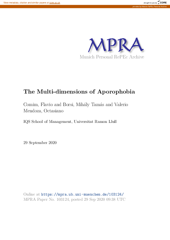 (PDF) The Multi-dimensions of Aporophobia