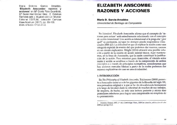 (PDF) Elizabeth Anscombe: razones y acciones