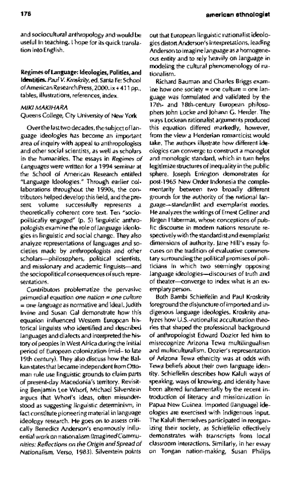 (PDF) Regimes of Language: Ideologies, Polities, and Identities:Regimes of Language: Ideologies ...