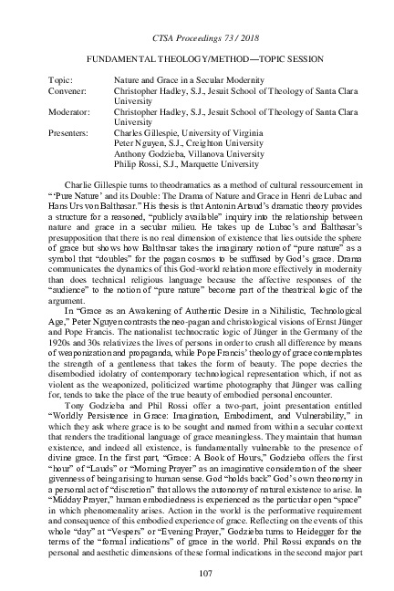 (PDF) Fundamental Theology/Method