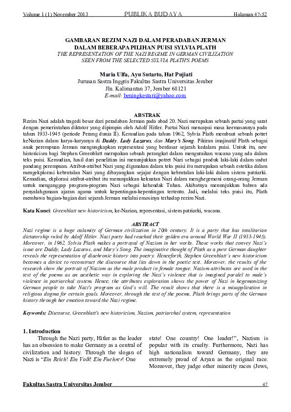 (PDF) Gambaran Rezim Nazi Dalam Peradaban Jerman Dalam Beberapa Pilihan ...