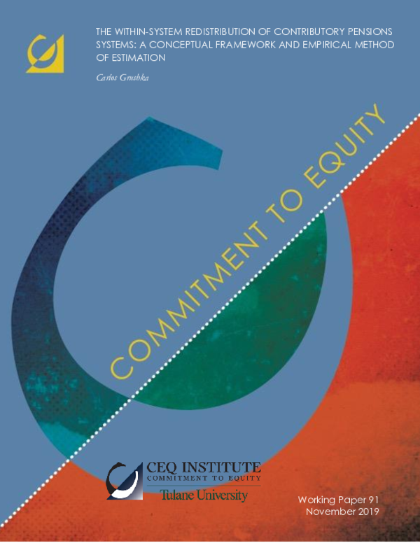 (PDF) The Within-system Redistribution of Contributory Pensions Systems ...