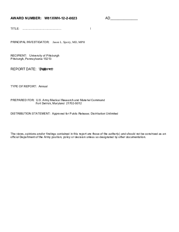 (PDF) PUPTH Prehospital Air Medical Plasma (PAMP) Trial