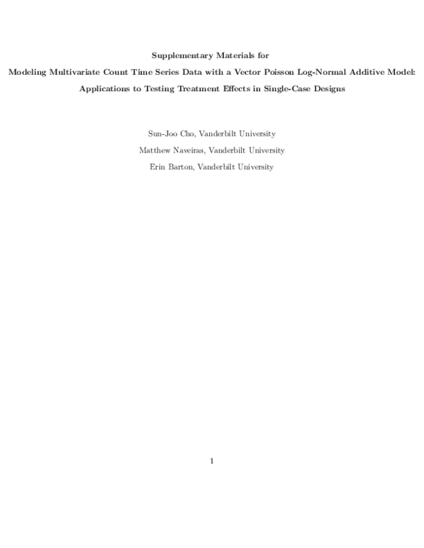 (PDF) Modeling Multivariate Count Time Series Data with a Vector Poisson Log-Normal Additive ...