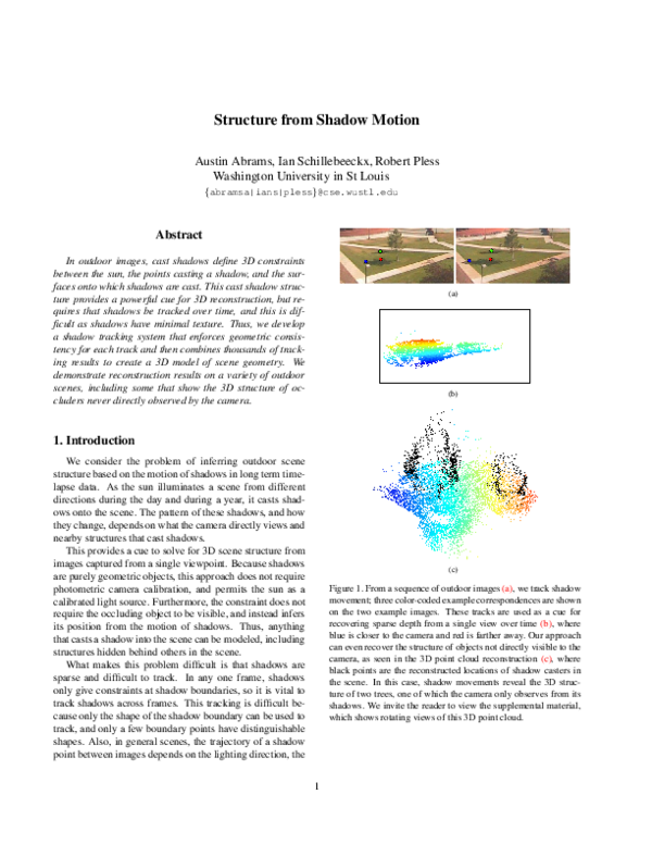(PDF) Structure from shadow motion