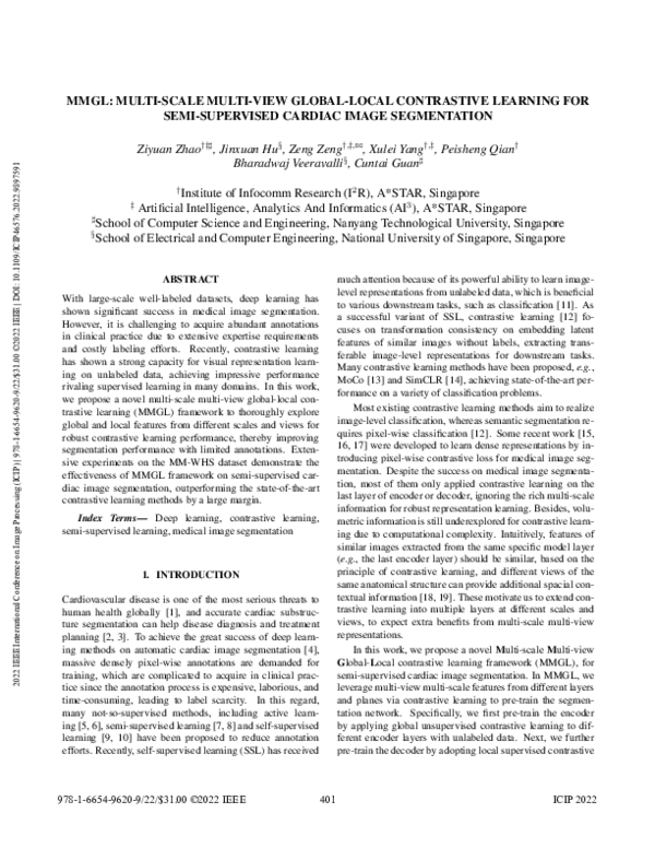 Pdf Mmgl Multi Scale Multi View Global Local Contrastive Learning For Semi Supervised Cardiac