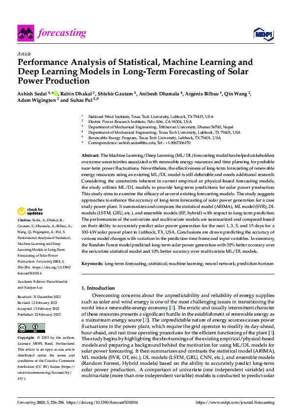 (PDF) Performance Analysis of Statistical, Machine Learning and Deep Learning Models in Long ...