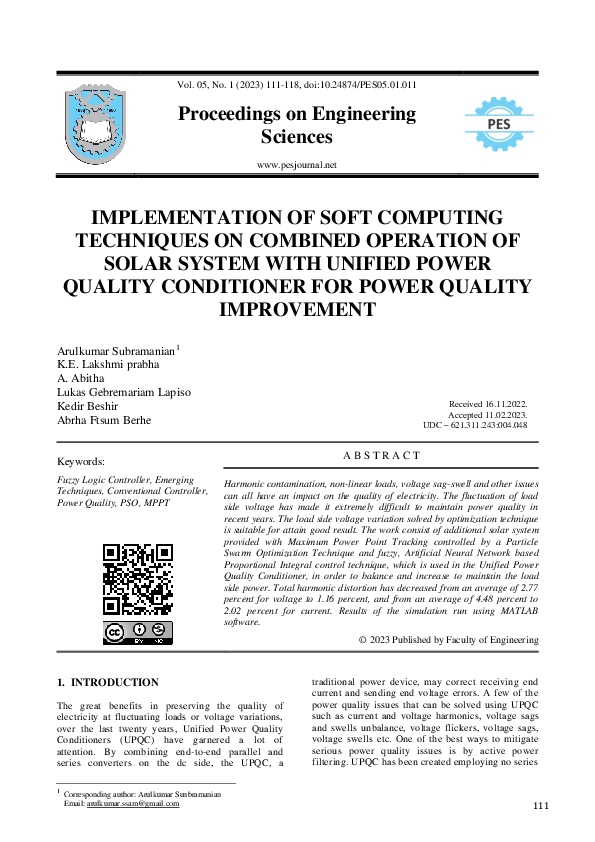 (PDF) Implementation of Soft Computing Techniques on Combined Operation ...