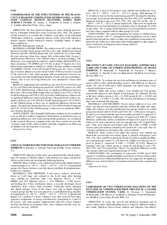 (PDF) Comparison of two vitrification solutions on the outcome of ...