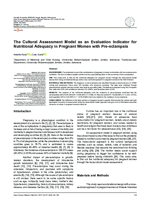 (PDF) The Cultural Assessment Model as an Evaluation Indicator for ...