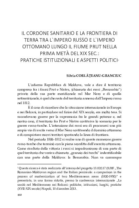 (PDF) Il cordone sanitario