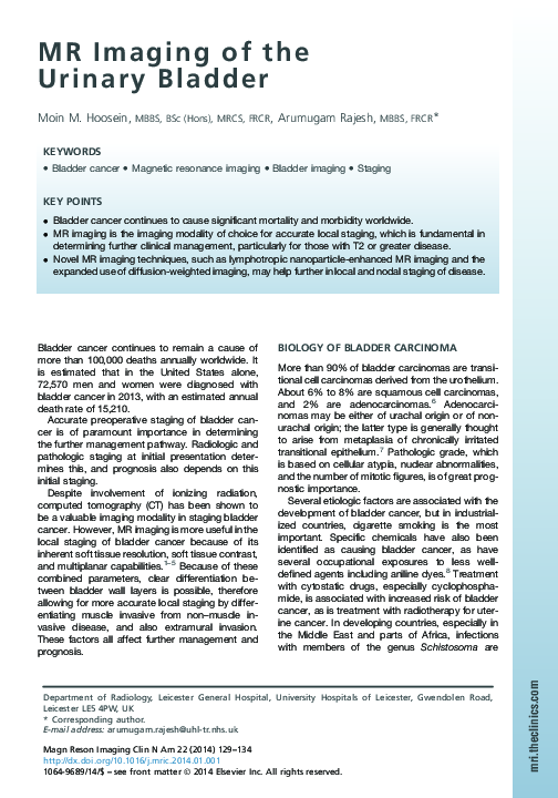 (PDF) MR Imaging of the Urinary Bladder | Jelle Barentsz - Academia.edu