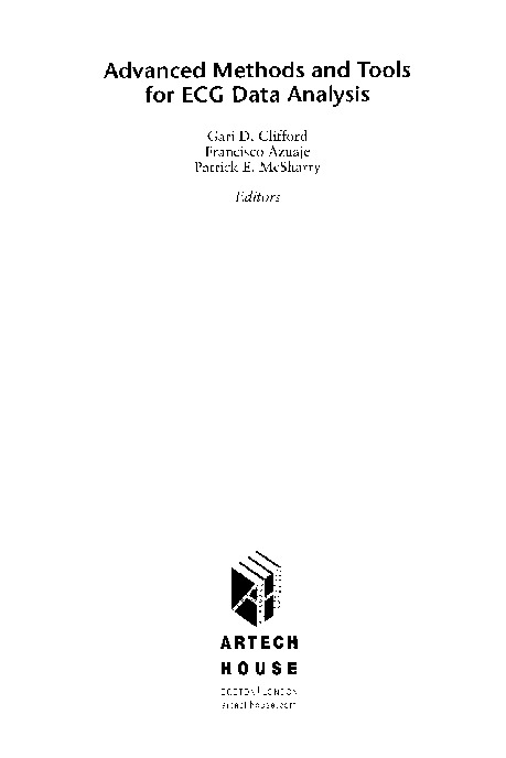 (PDF) Advanced methods and tools for ECG data analysis