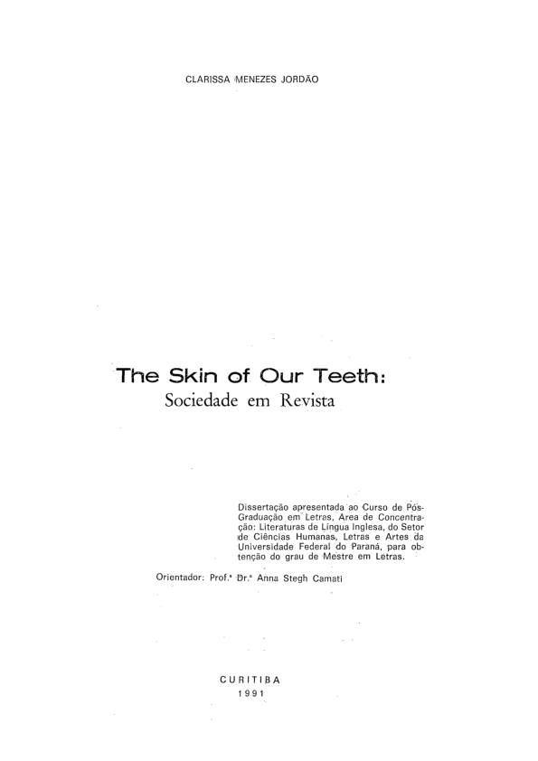 (PDF) The skin of our teeth