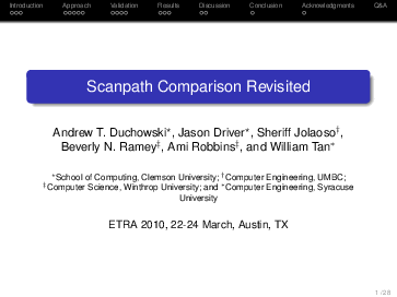 (PDF) Scanpath comparison revisited