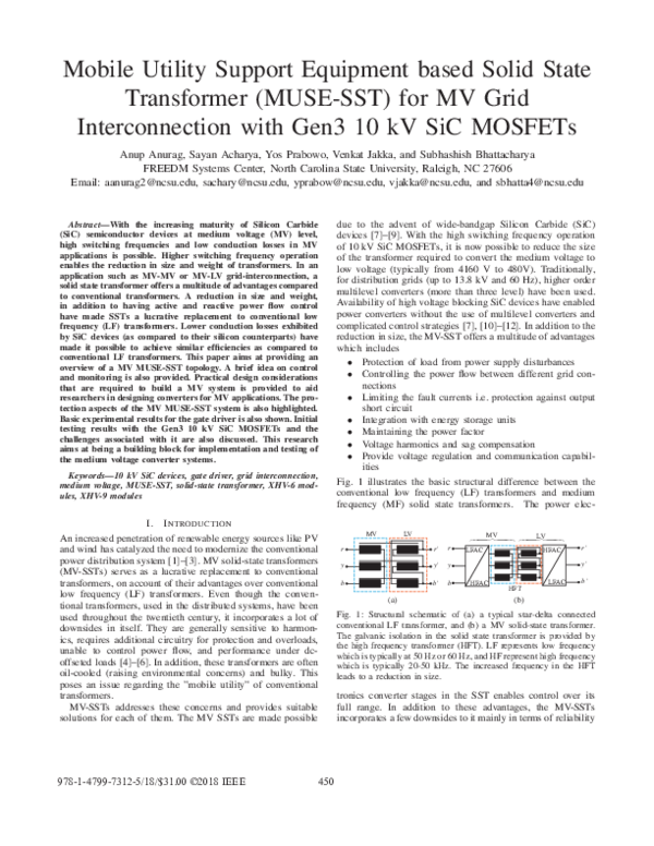 (PDF) Mobile Utility Support Equipment based Solid State Transformer (MUSE-SST) for MV Grid ...