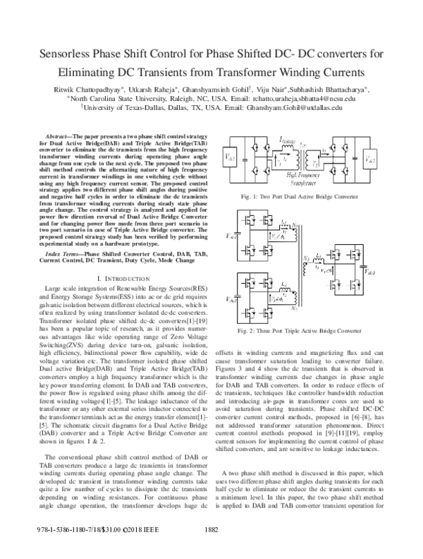 (PDF) Sensorless phase shift control for phase shifted DC-DC converters ...