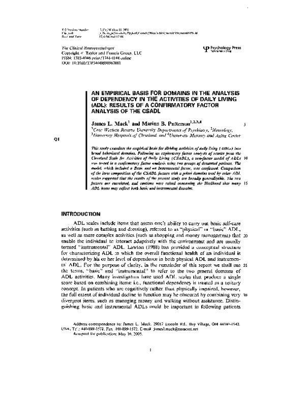(PDF) An empirical basis for domains in the analysis of dependency in ...
