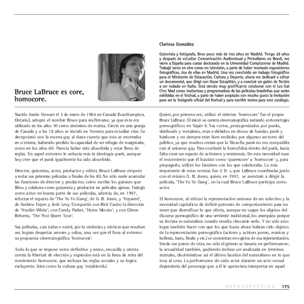 (PDF) Bruce LaBruce es core, homocore