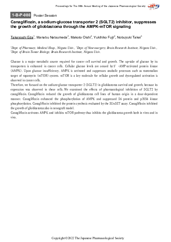 (PDF) Canagliflozin, a sodium-glucose transporter 2 (SGLT2) inhibitor ...