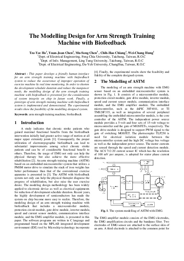 (PDF) The Modelling Design for Arm Strength Training Machine with ...