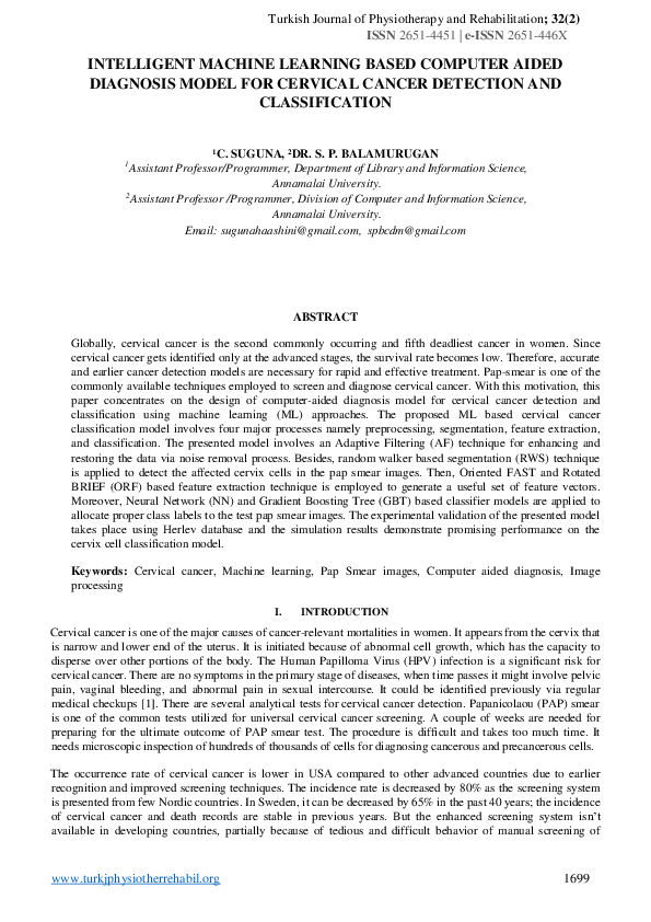 (PDF) INTELLIGENT MACHINE LEARNING BASED COMPUTER AIDED DIAGNOSIS MODEL ...